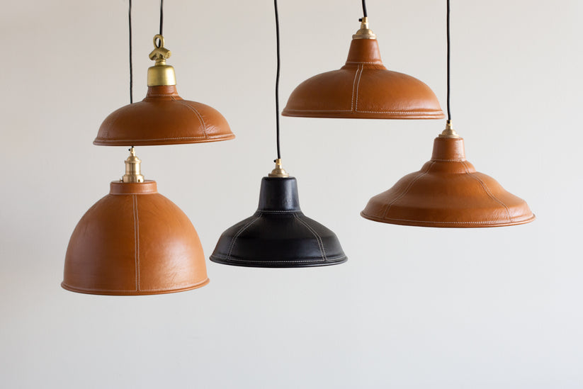 Round Leather Shades - Brass – Blackhouse